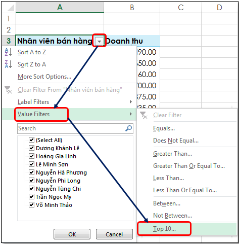 Dùng PivotTable để lập báo cáo trong Excel | Tìm ở đây